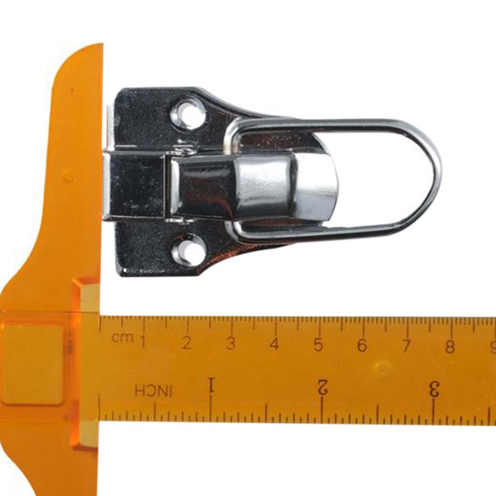 4PCS Sliver Suitcase Hasps Iron Buckle Lock Adjustable Tool Box Hasp ...