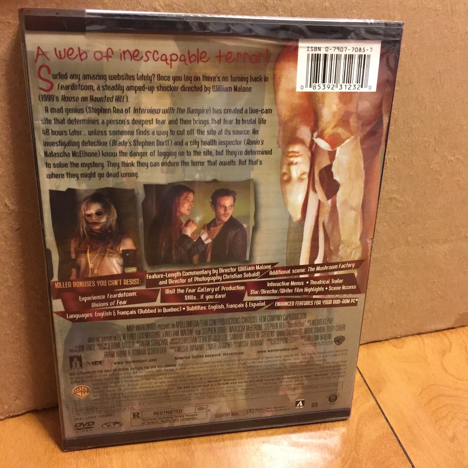 Fear Dot Com (DVD) Stephen Dorff, WANT TO SEE A REALLY Killer Website ...