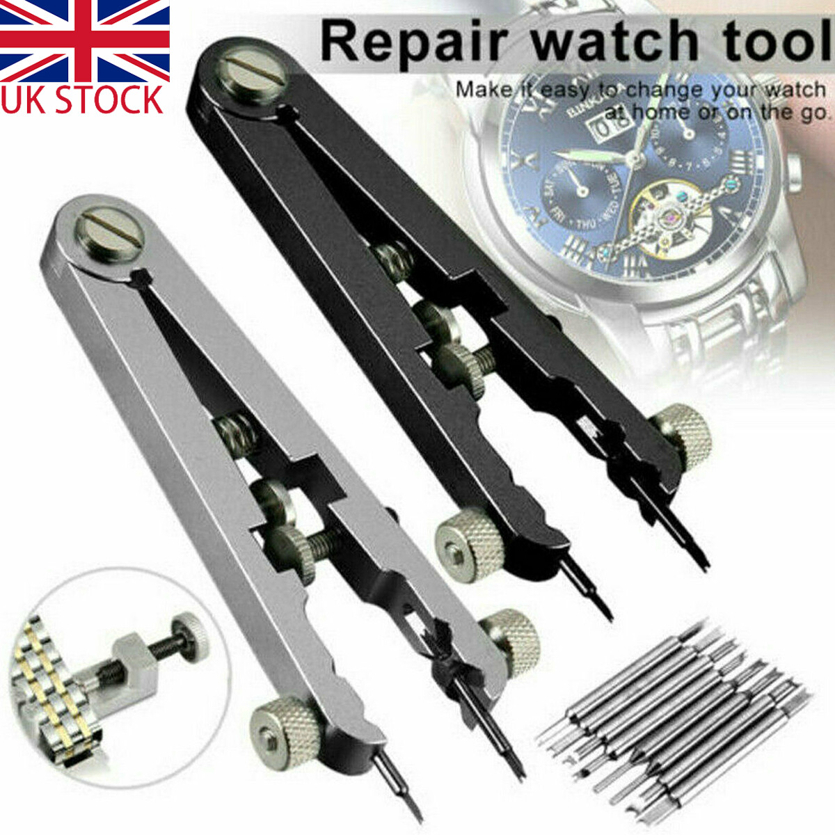 Watches Bracelet Spring Bar Standard Plier Replace Removing Tweezer ...