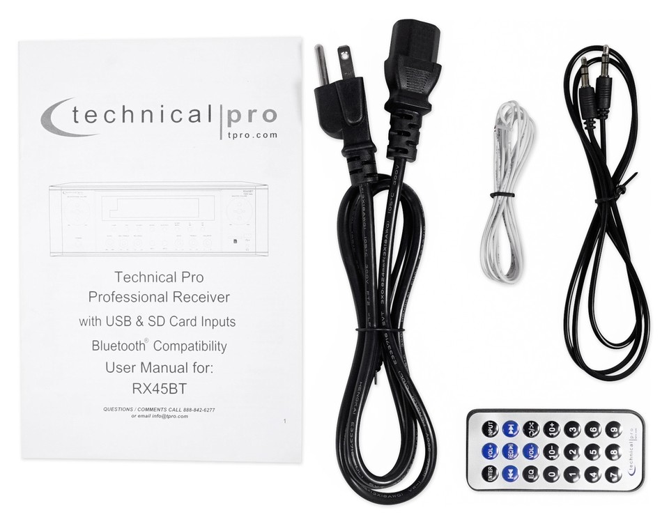 Technical Pro RX45BT 5.2-Channel Home Theater Receiver with Bluetooth ...