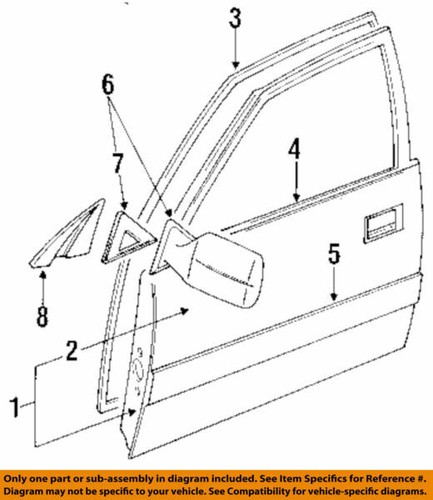 75710-60021 Toyota Moulding assy, front door belt, rh 7571060021, New ...