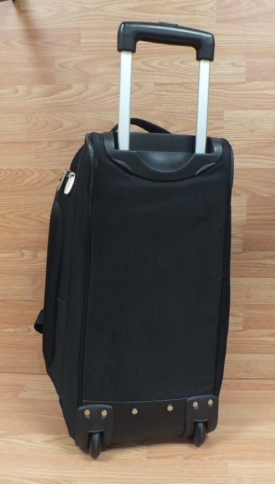 Genuine Embark Black Nylon Travel Luggage Rolling Suitcase **READ** | eBay