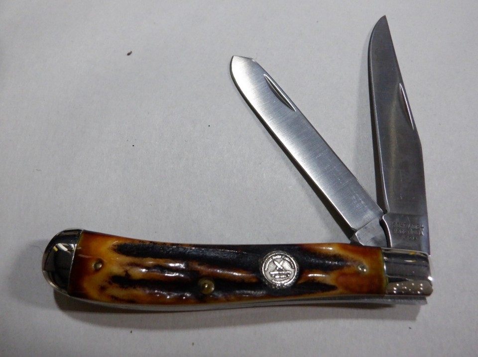Schrade National Knife Collectors Association #9348 1982 Stag Trapper 3 ...