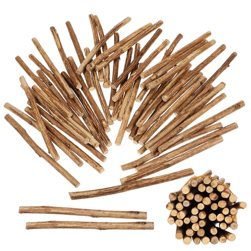 50Pcs Natural Wooden Sticks for Crafts Long Log Branches DIY Crafts | eBay