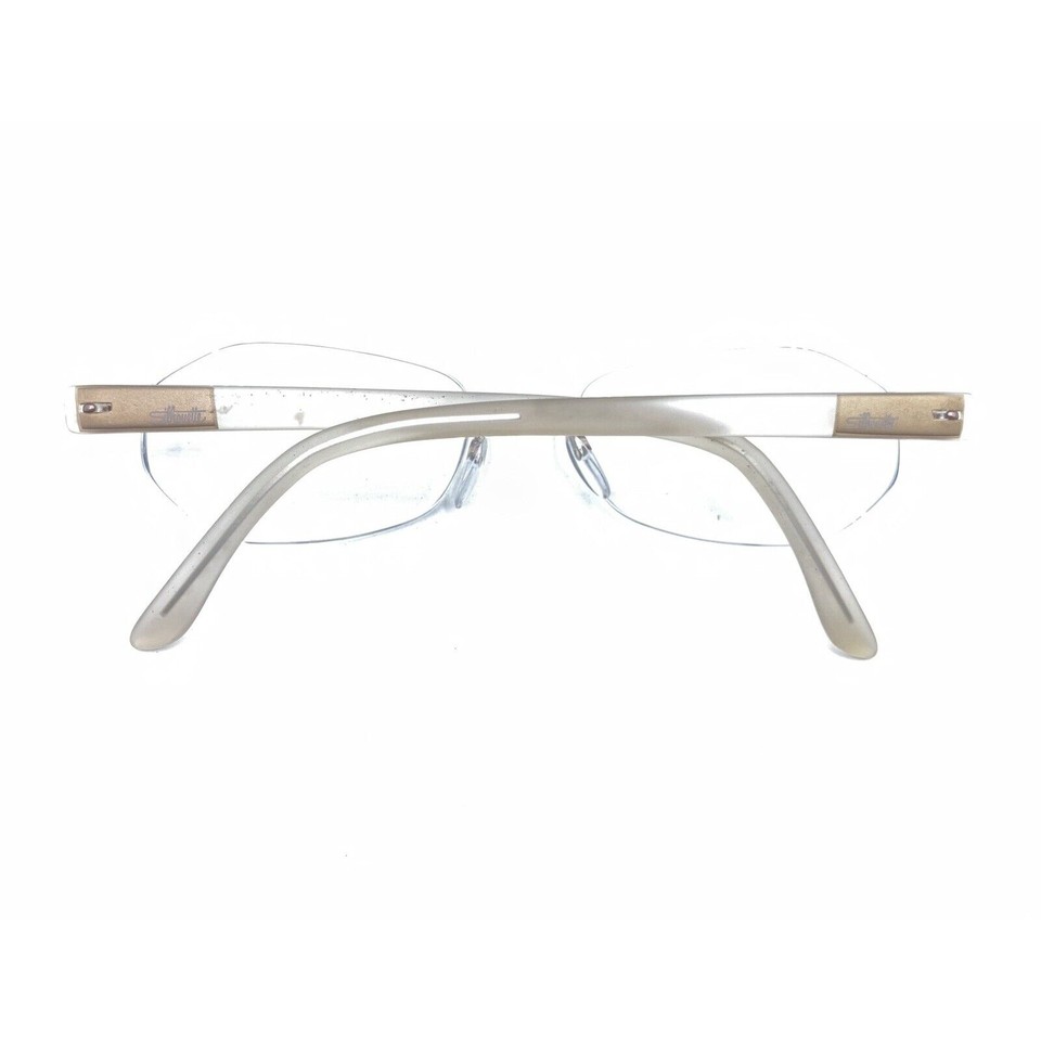 Silhouette 7608 40 6057 Titanium Pink Beige Brown Rimless Eyeglasses ...