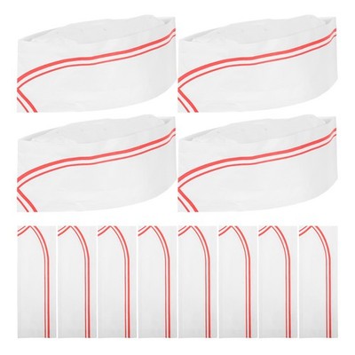 50 Pcs Disposable Chef Cap Food Working Chefs Hat Baking Restaurant ...