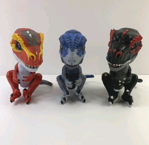 Fingerlings Untamed Dinosaur T-Rex Ripsaw Lot Of 3 Tested | eBay