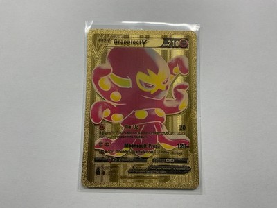 Grapploct V 210hp Gold Foil Fan Art Pokemon Collectible Card TCG | eBay