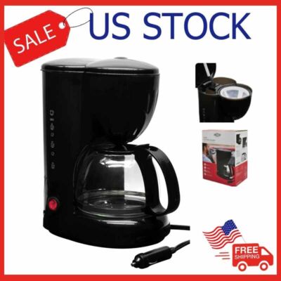 RoadPro 12V Coffee Maker with Glass Carafe | eBay