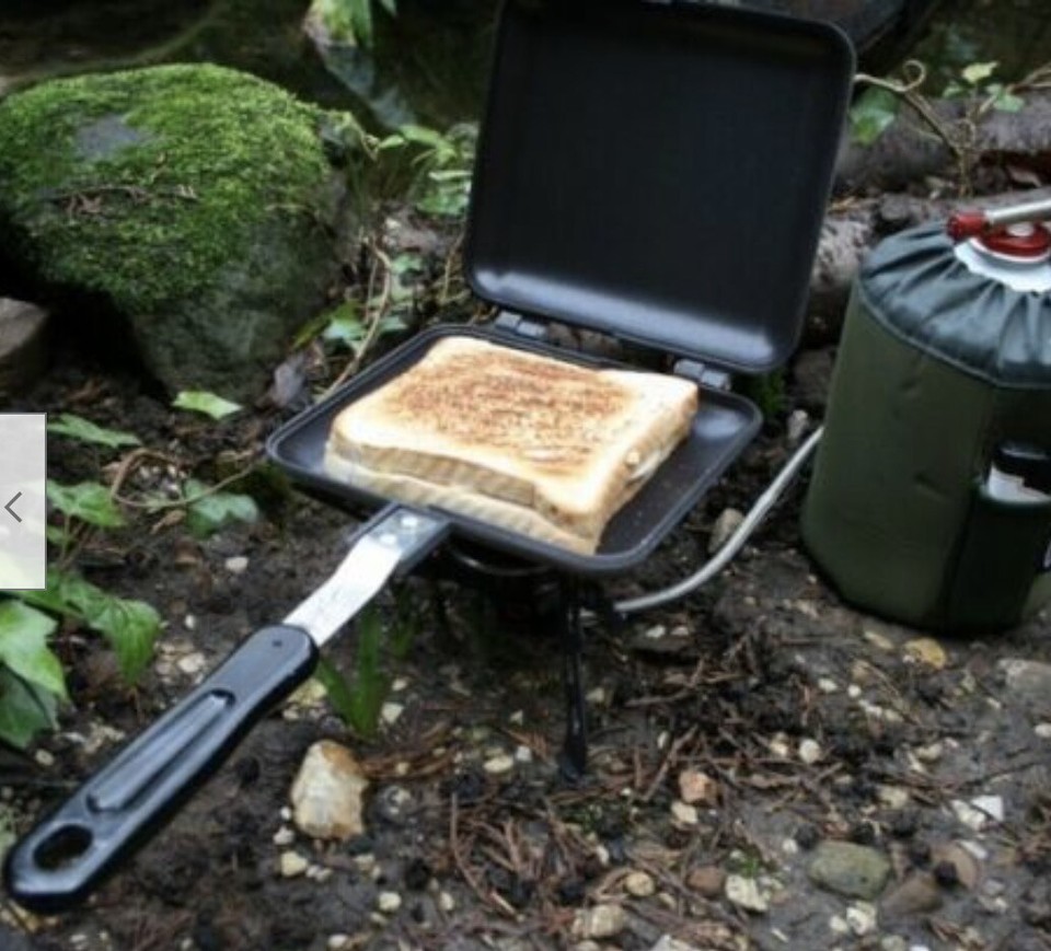 NGT Toastie Maker Frying Pan Outdoor Grill Pan Camping Sandwich Toaster ...