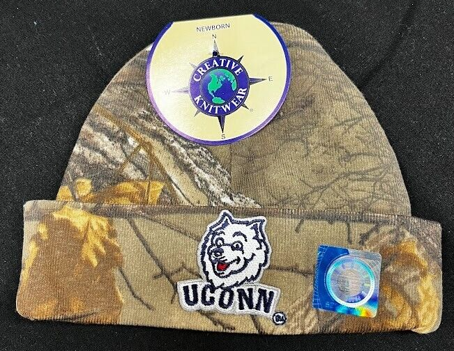 UConn Huskies Newborn Baby Boy Camouflage Beanie Hat Cap Brand New | eBay
