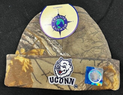 UConn Huskies Newborn Baby Boy Camouflage Beanie Hat Cap Brand New | eBay