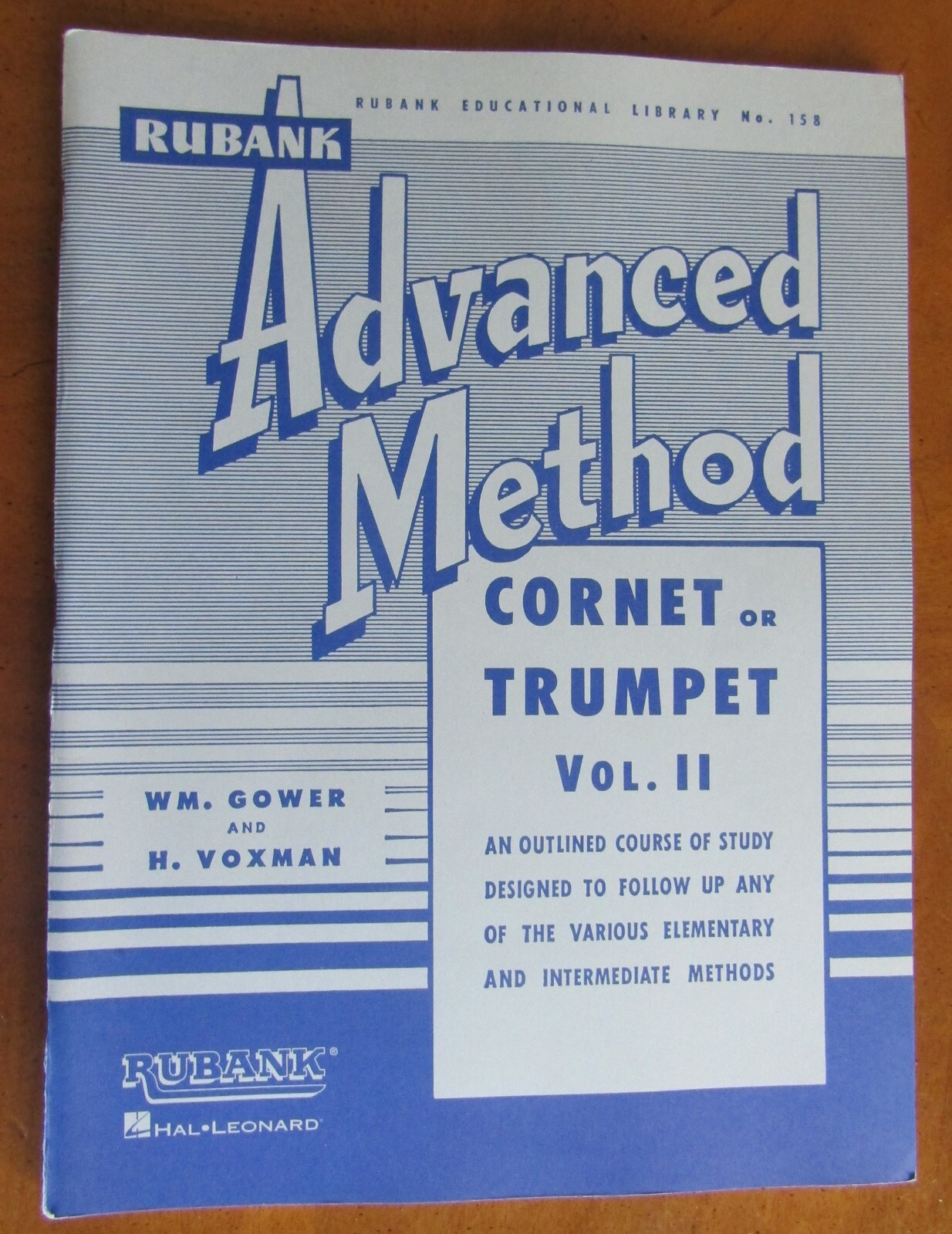 RUBANK ADVANCED METHOD CORNET or TRUMPET VOL. II Music Book SC | eBay