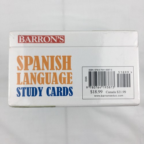 Barron's Foreign Language Guides: Spanish Language Study Cards by ...