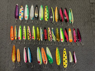 Fishing Lures Salmon Spoons Silver Streak Stinger Fishlander 2 | eBay