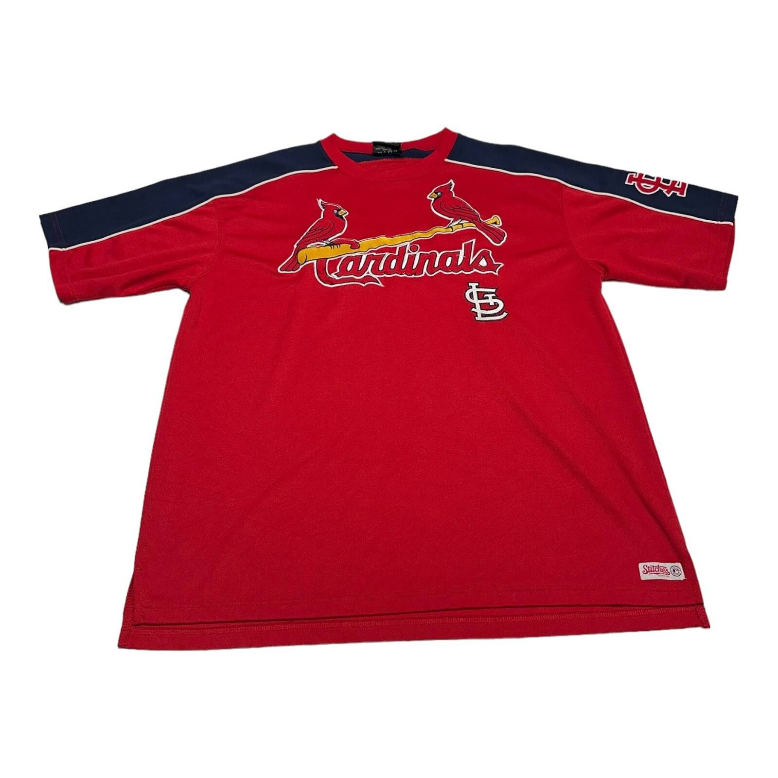 Stitches St Louis Cardinals Jersey Shirt Men's Size XL Blank Red ...