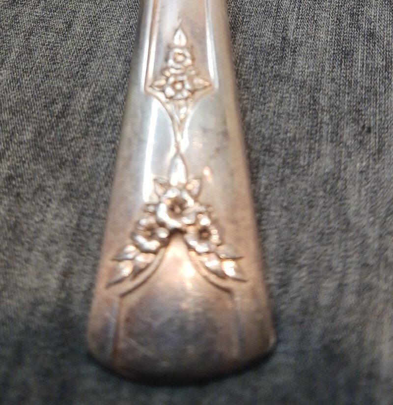 Vtg Rosebud Serving Spoon Casserole Berry Gailstyn Pattern Silverplate ...