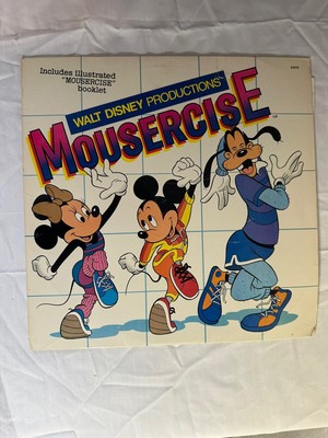 1972 Walt Disney Productions Mousercise W/ ORIGINAL ILLUSTRATION BOOK ...