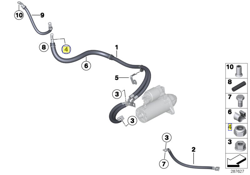 BMW 13 mm Self-Locking Nyloc Nut M8 x 1.25 mm 7575162 07147575162 New ...