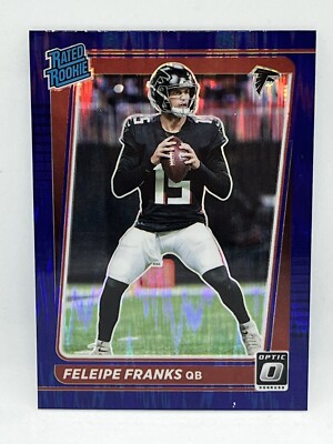 2021 Donruss Optic Felipe Franks Rated Rookie Purple Shock Prizm RC ...