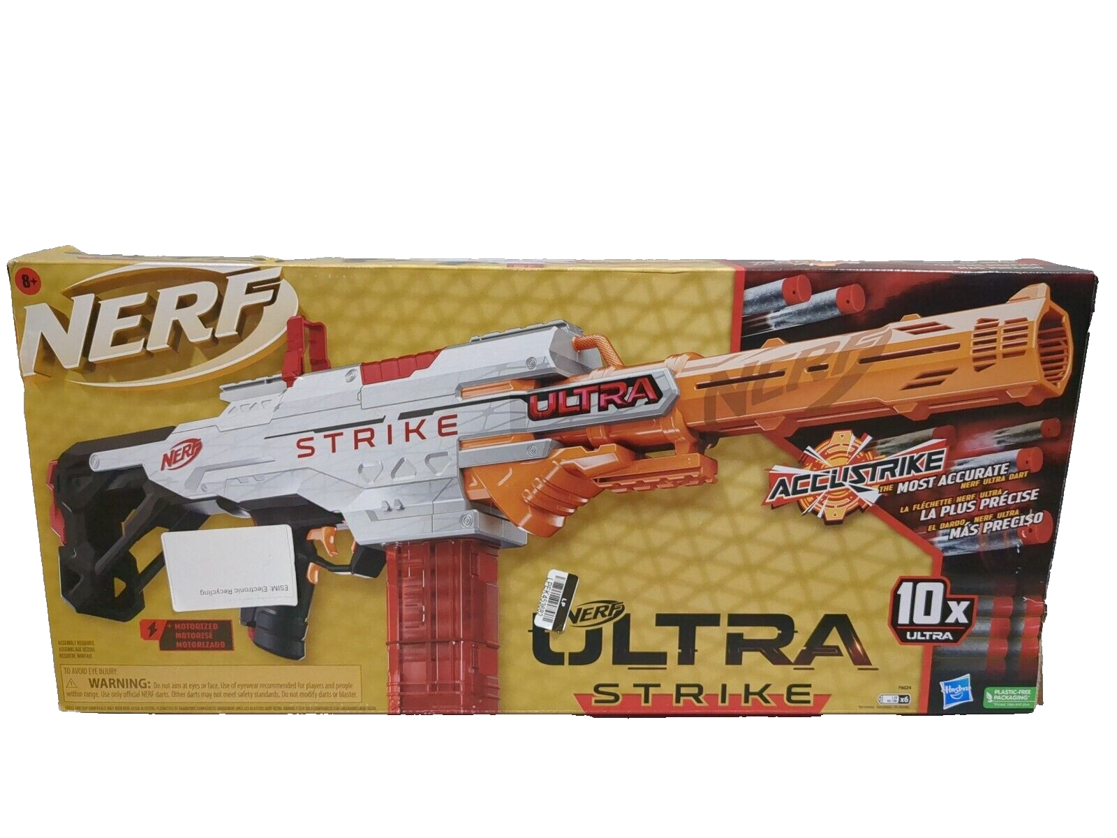 Hasbro Nerf Ultra Strike Motorized Blaster Toy Gun with 10 Nerf ...
