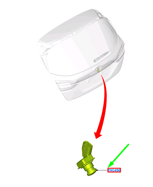 FORD FIESTA MK7 Rear Parking Camera H1BT-19G490-AE 2313615 NEW GENUINE ...