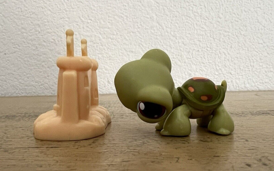 LPS Littlest Pet Shop Sand Castle And Turtle 8 | eBay