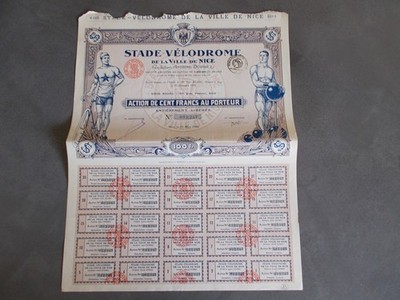 ACTIONS.STADE VELODROME DE NICE.FONDATION ANTOINE DUPREZ.MAITRE .PAUL ...