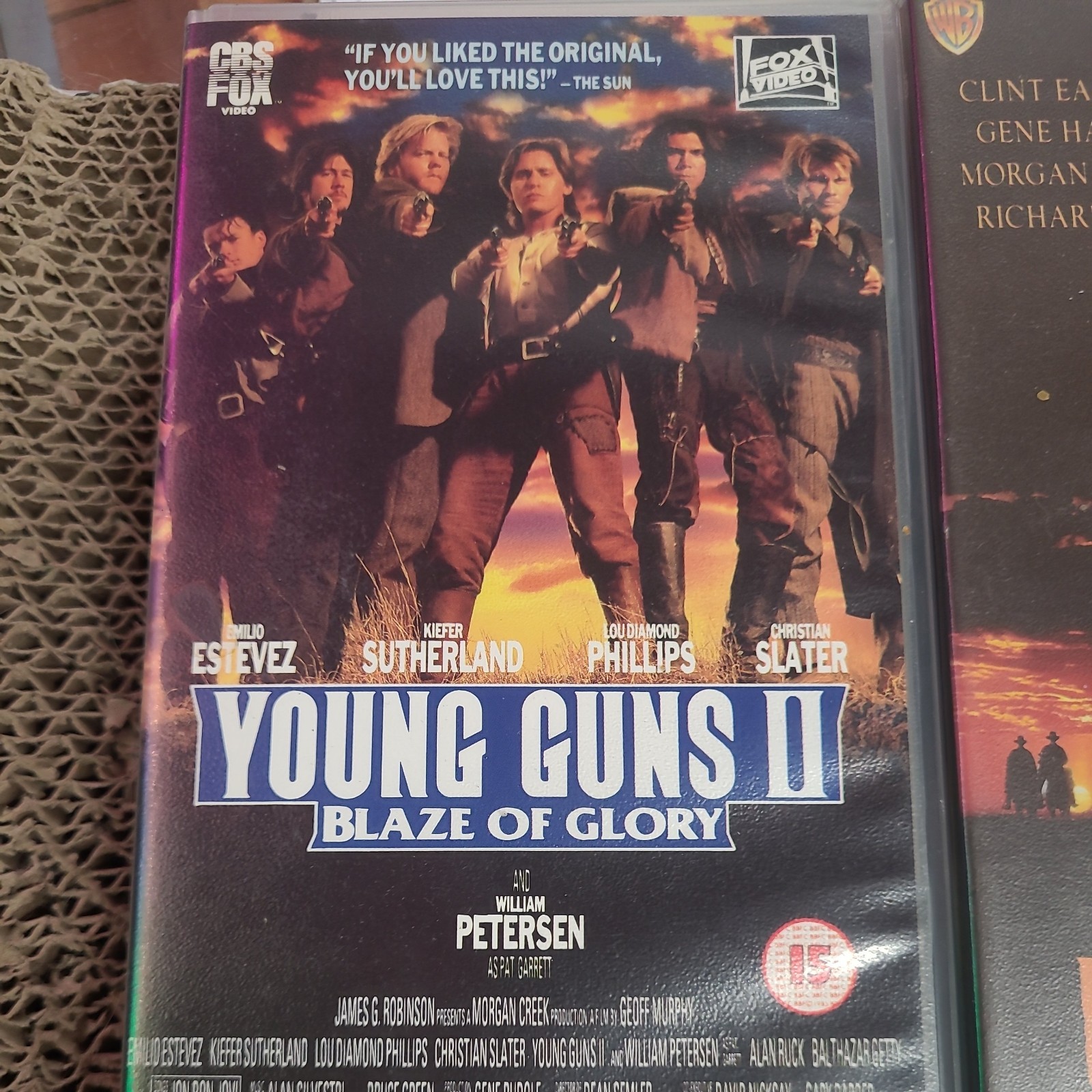 Young Guns 2 Blaze of Glory & Unforgiven VHS Video 1990s cult Western ...