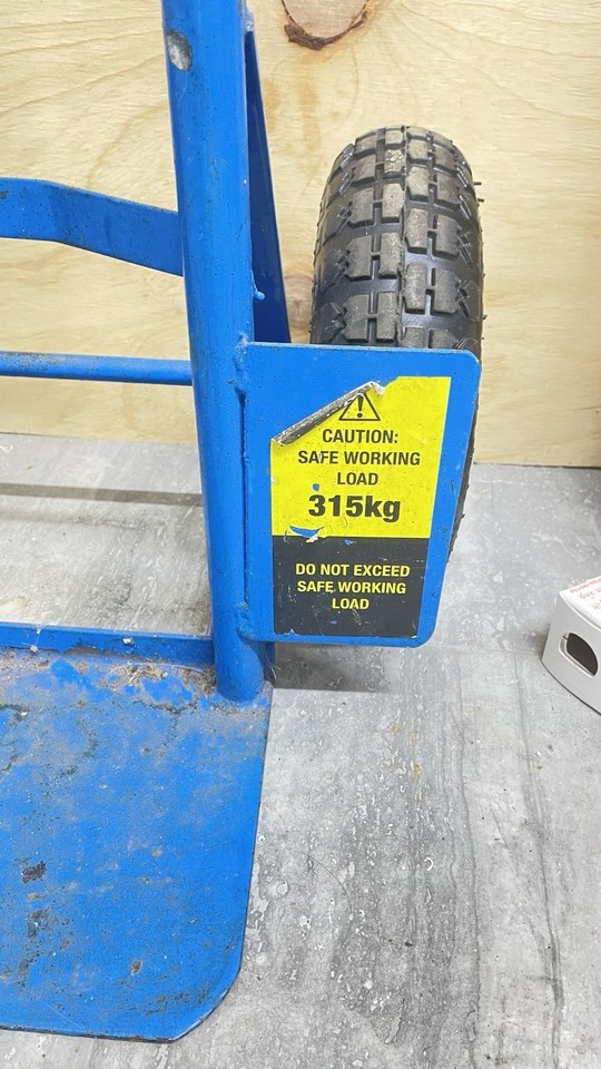 Hand TROLLEY Sack Barrow Truck Hand Protection 2 Pneumatic tyres 250kg ...