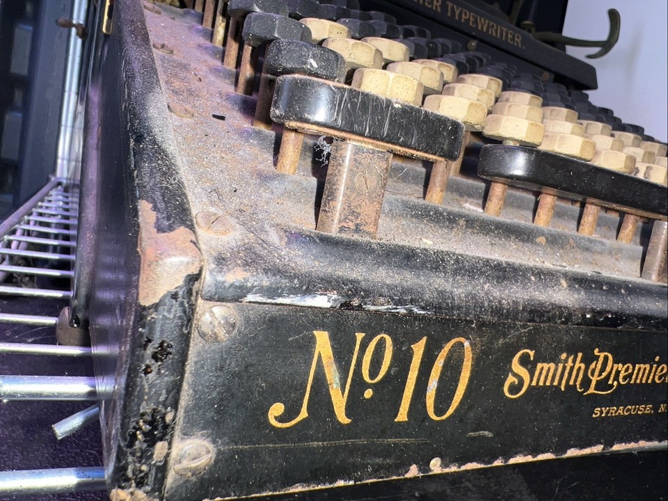 Museum-Worthy Smith Premier No. 10 Typewriter Antique 1900s Double ...
