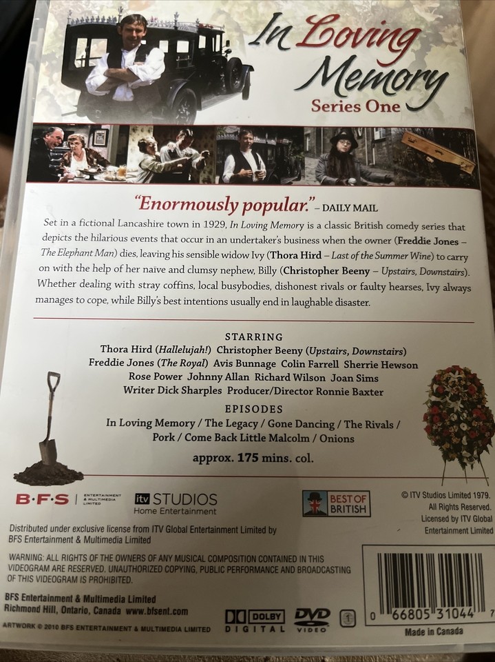 In Loving Memory: Series One (DVD, 2011, 2-Disc Set) Thora Hird BRITISH ...