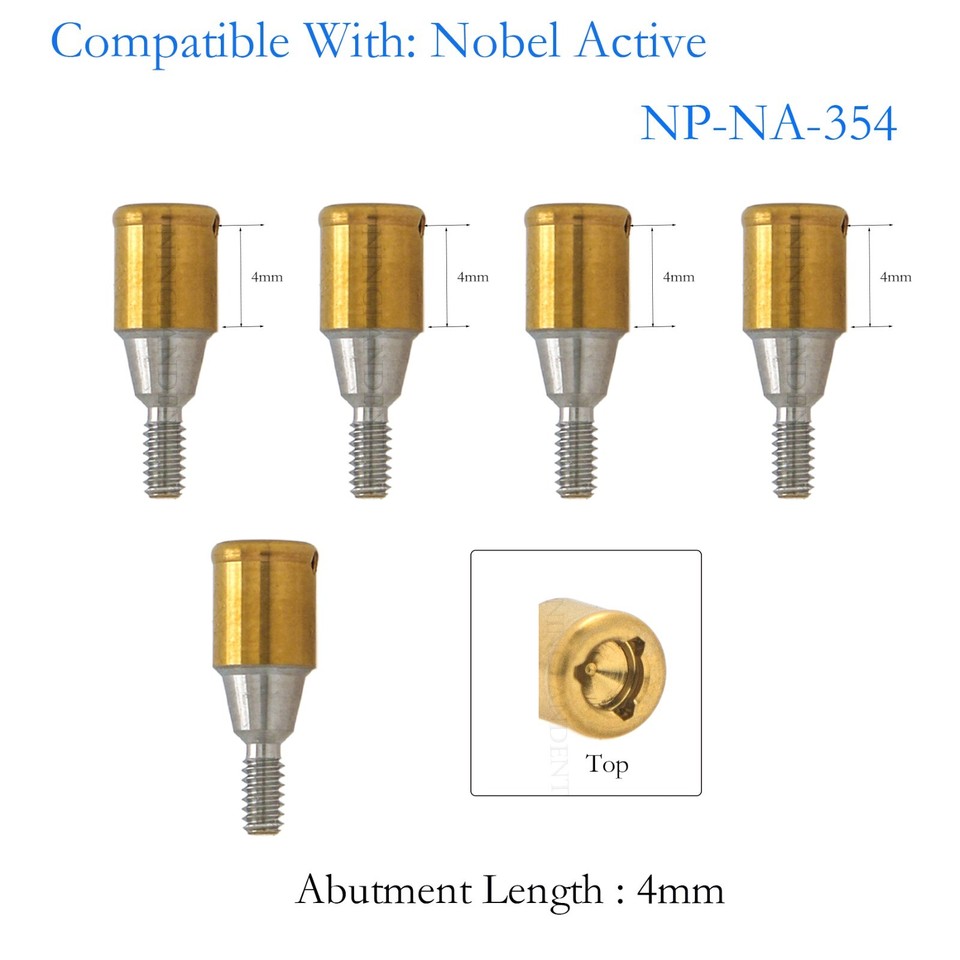 5Pcs Implant Locator Abutment For Nobel Biocare NP Conical 1-5.0mm GH ...