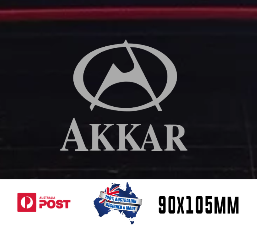 2x Akkar Firearms Windshield Windscreen Laptop Sticker Decal 105mm GOLD ...
