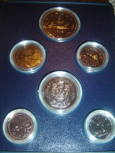 1982 Canada Specimen Set 6 Coins Cent to One Dollar Mint Set. UNC | eBay