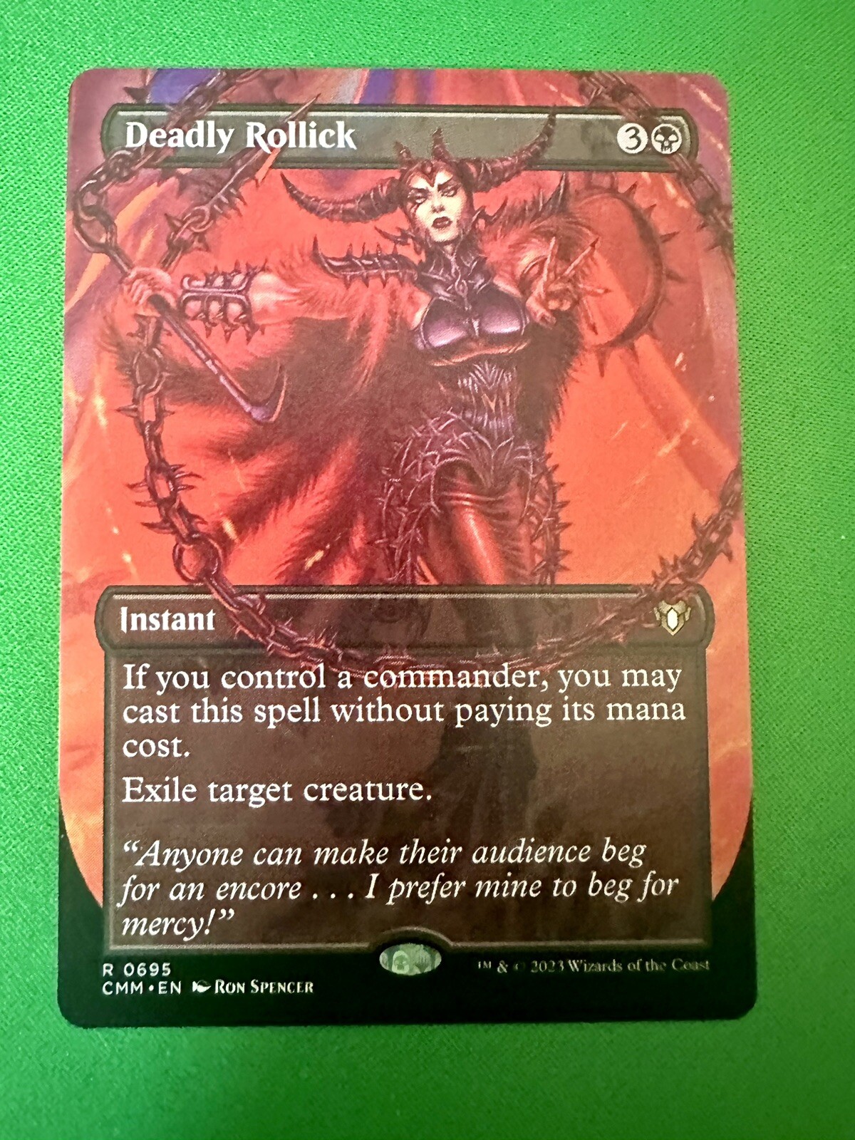 Deadly Rollick Borderless 695 - MTG CMM - M/NM Unplayed FAST2SHIP!! | eBay