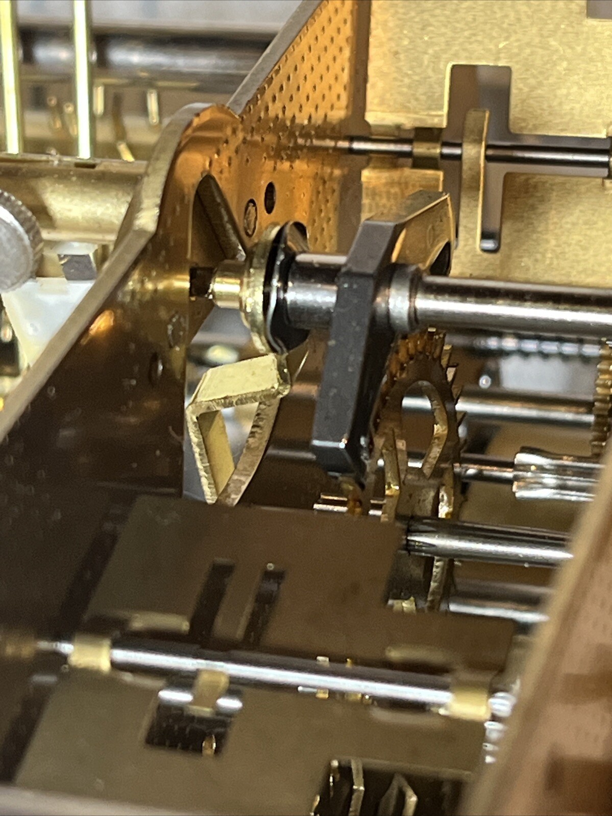 NOS Hermle Reguladora 1451-050 43cm Triple Chime Clock Movement FOR ...