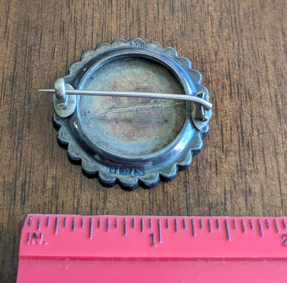 Vintage Estate Jewelry Sterling Silver Engraved Pin K17 | eBay