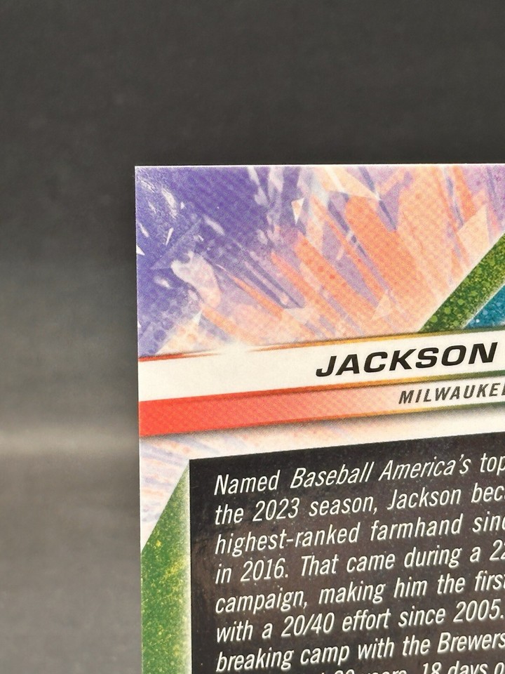 2024 Topps Chrome Cosmic RED 2/5 Starfractor #96 Jackson Chourio (RC ...