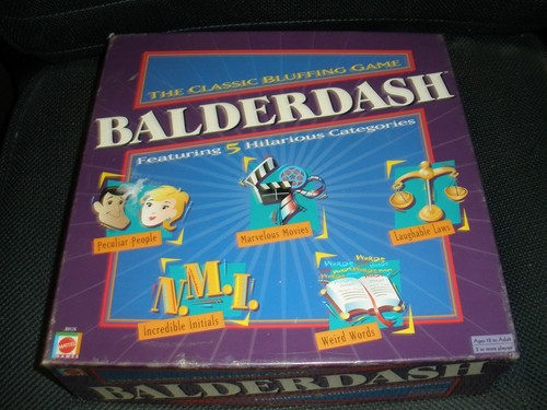2003 MATTEL BALDERDASH GAME THE CLASSIC BLUFFING GAME FEATURES 5 ...