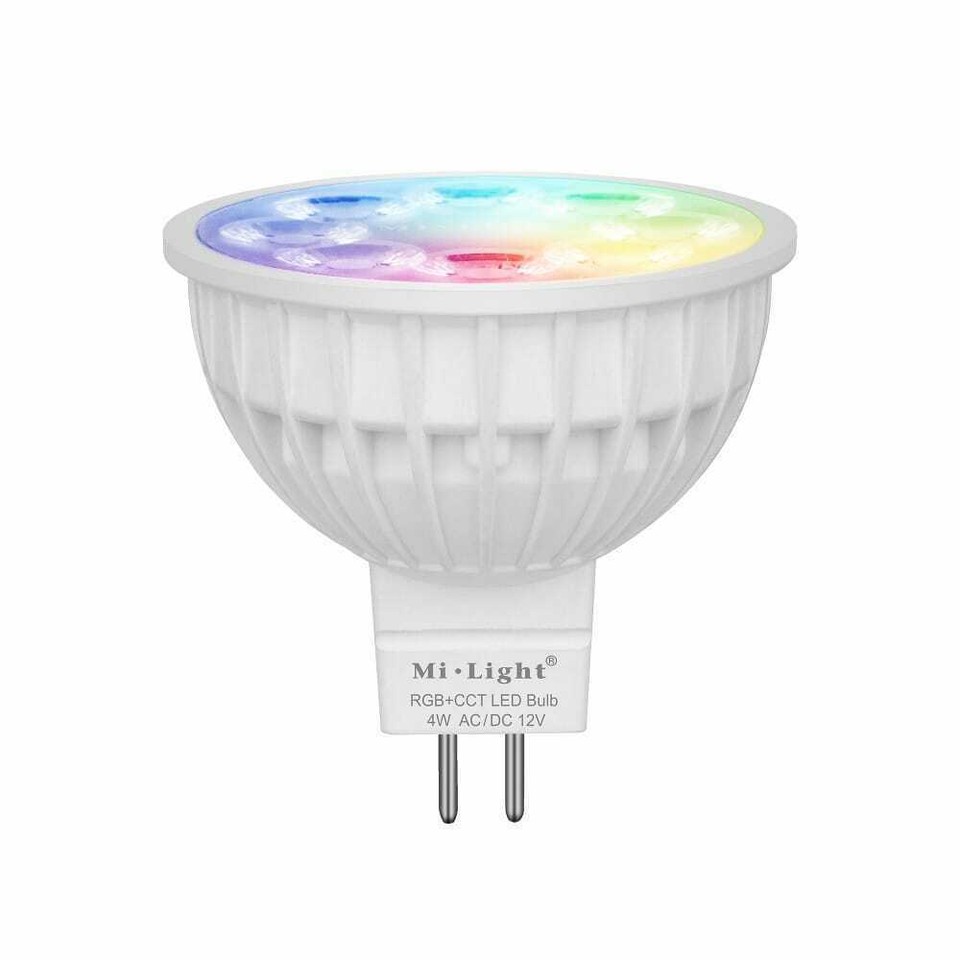 Mi Light / MIBOXER 4W GU10 mr16 RGB+CCT LED Bulb sport RGBW Dimmable 2 ...