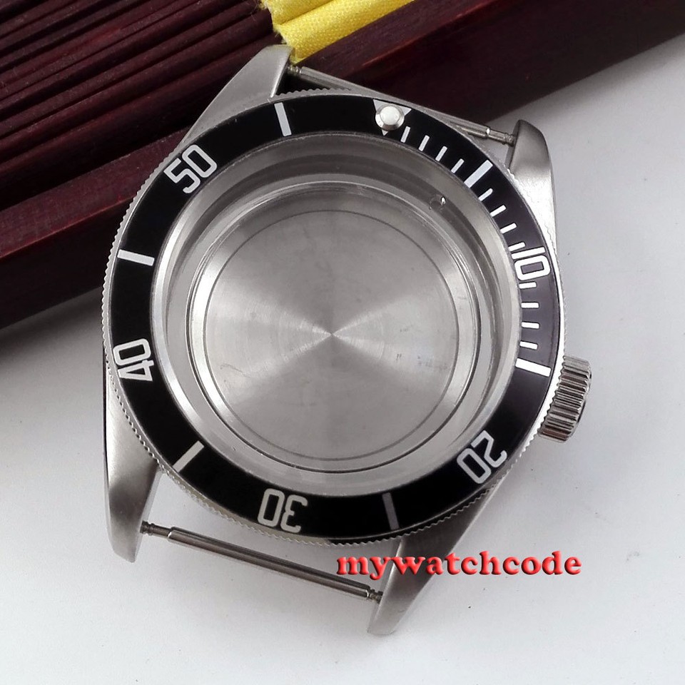 41mm sapphire glass date Watch Case + dial + hand fit ETA 2824 2836 ...