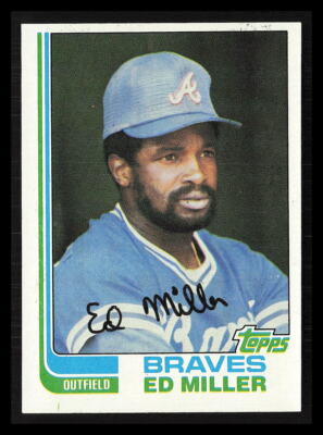 Ed Miller 1982 Topps #451 Atlanta Braves | eBay