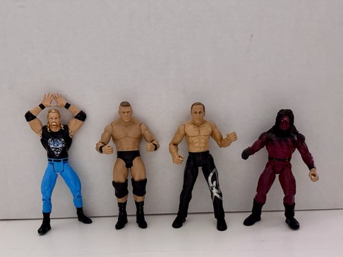 WWE & WCW Action Figures Lot Of 4 Jakks Pacfic & Mattel ‘99 & ‘11 DDP ...