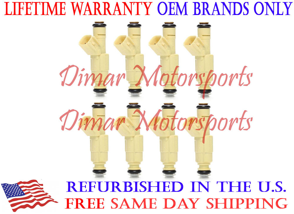 *Lifetime Warranty* BOSCH Fuel Injector Set of 8 - 0280155861 for 5.0L ...