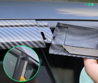 Gloss Carbon Fiber Side Window Visor Sun Rain Shield For Tesla Model Y ...