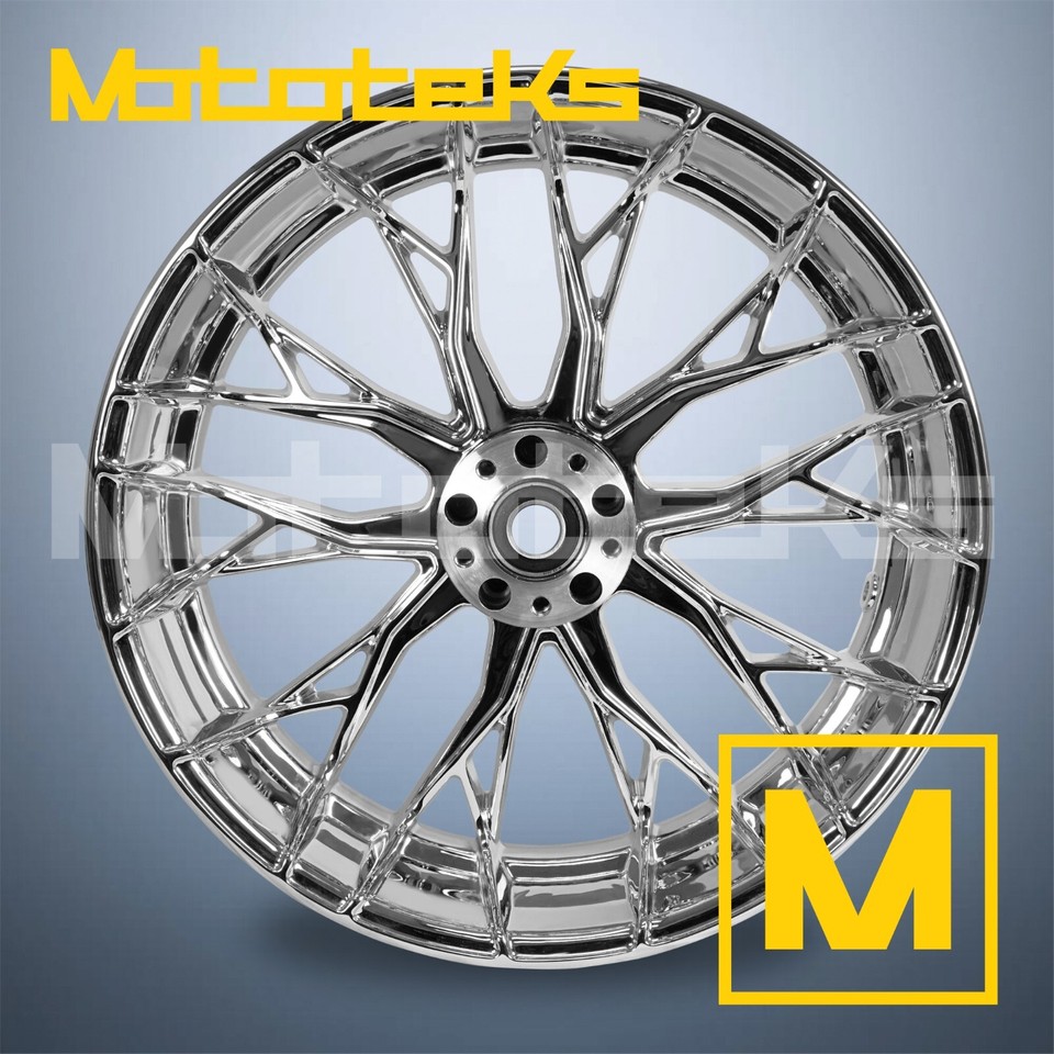 18" 18X5.5 RAIDER MAG WHEEL CHROME FOR HARLEY SOFTAIL MODELS FRONT RIM ...