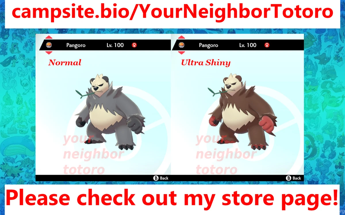 Pokemon Pangoro Shiny