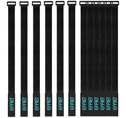 12 Pack 24 Inch Reusable Fastening Cable Straps Hook and Loop Cinch ...