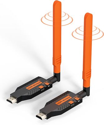 350FT 100m 1080P Wireless HDMI Transmitter and Receiver Audio Video ...